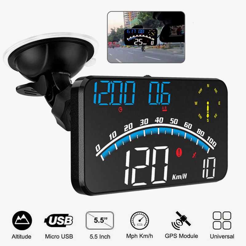 Car Mile G10 GPs Automobile Head Up Display USB HUD Inch Digital Speed ...