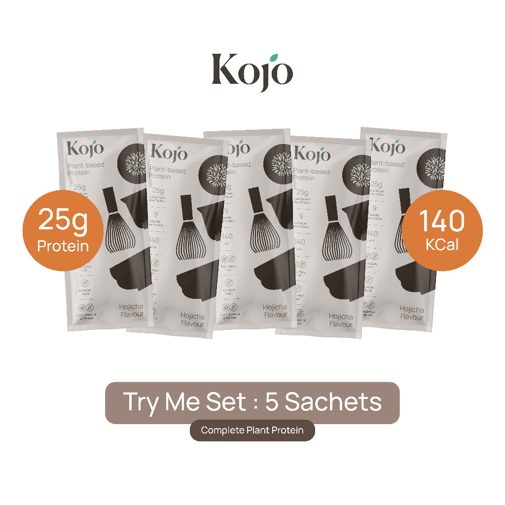 Try Me Set Hojicha: Kojo Plant Based Protein Hojicha Flavor 5包 Green ...