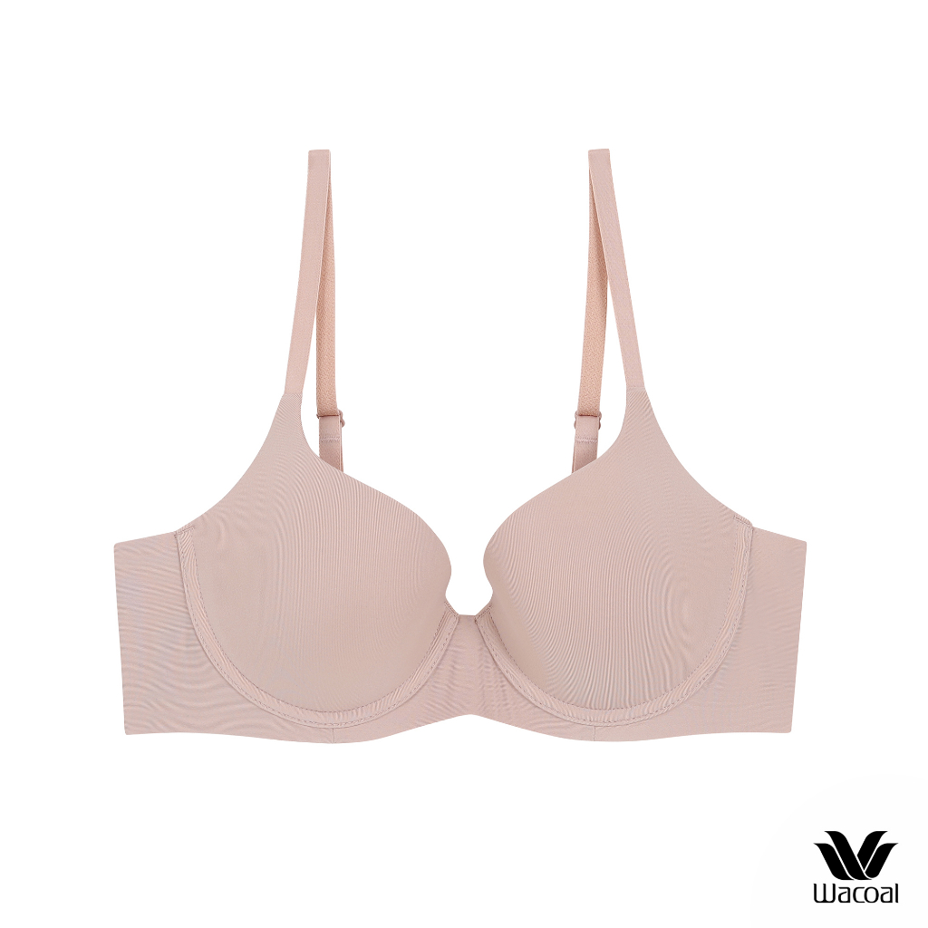 Wacoal Seamless Bra Has 8 Mm Thin Sponge Padding. Model WB5P32 Beige ...