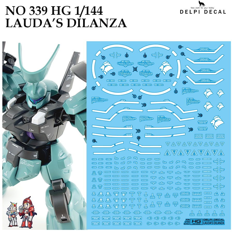 WATER DECAL [DELPI] 339 HG LAUDA'S DILANZA LUMINOUS 339N 339L 339H ...