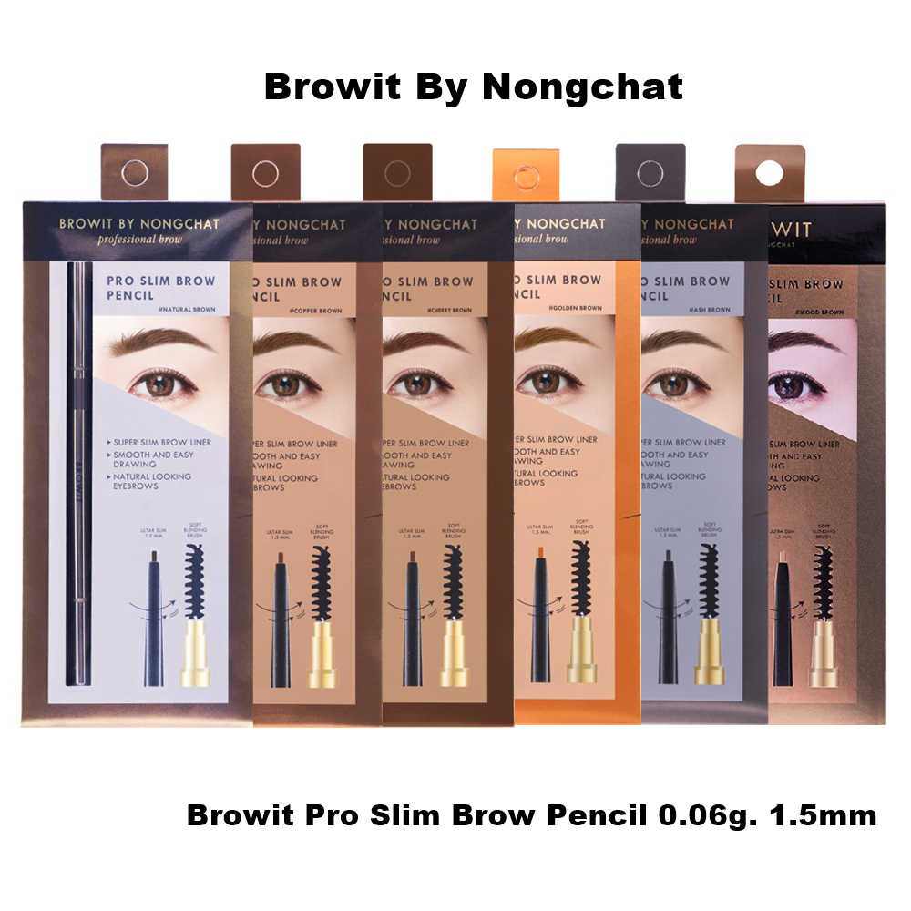 Browit By Nongchat Pro Slim Brow Pencil 0.06g 6d Eyebrow | Shopee Malaysia