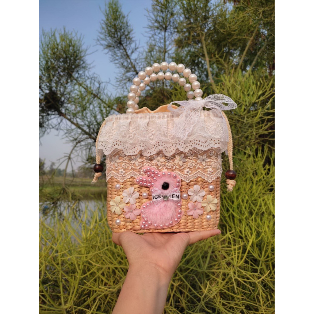 Woven Bag Local Thai Products Handmade (Rabbits) | Shopee Malaysia