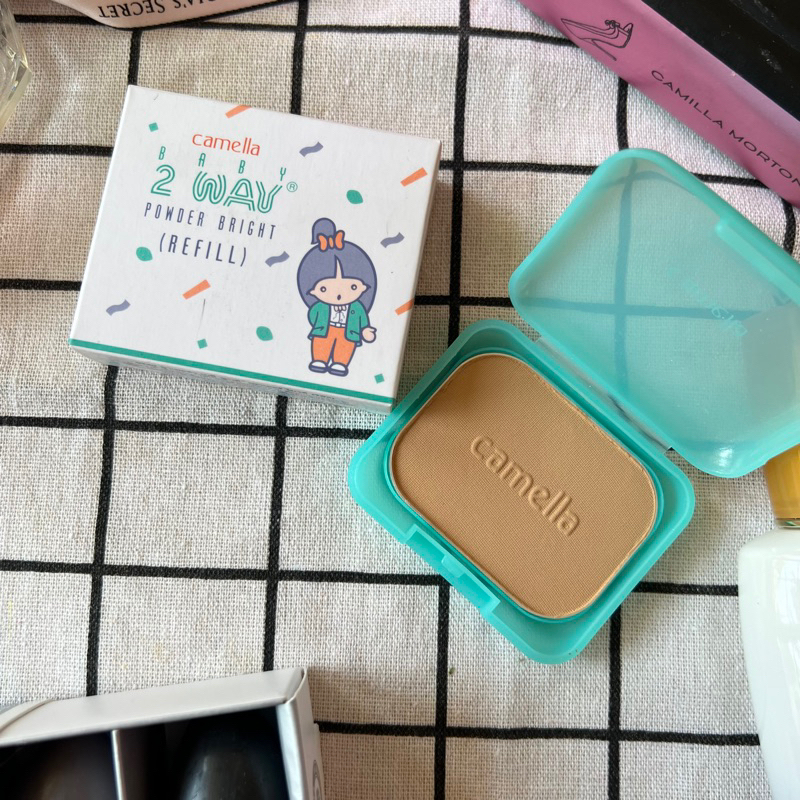 No. 01 White And Yellow Skin CAMELLA TWO-WAY POWDER BRIGHT | Shopee ...