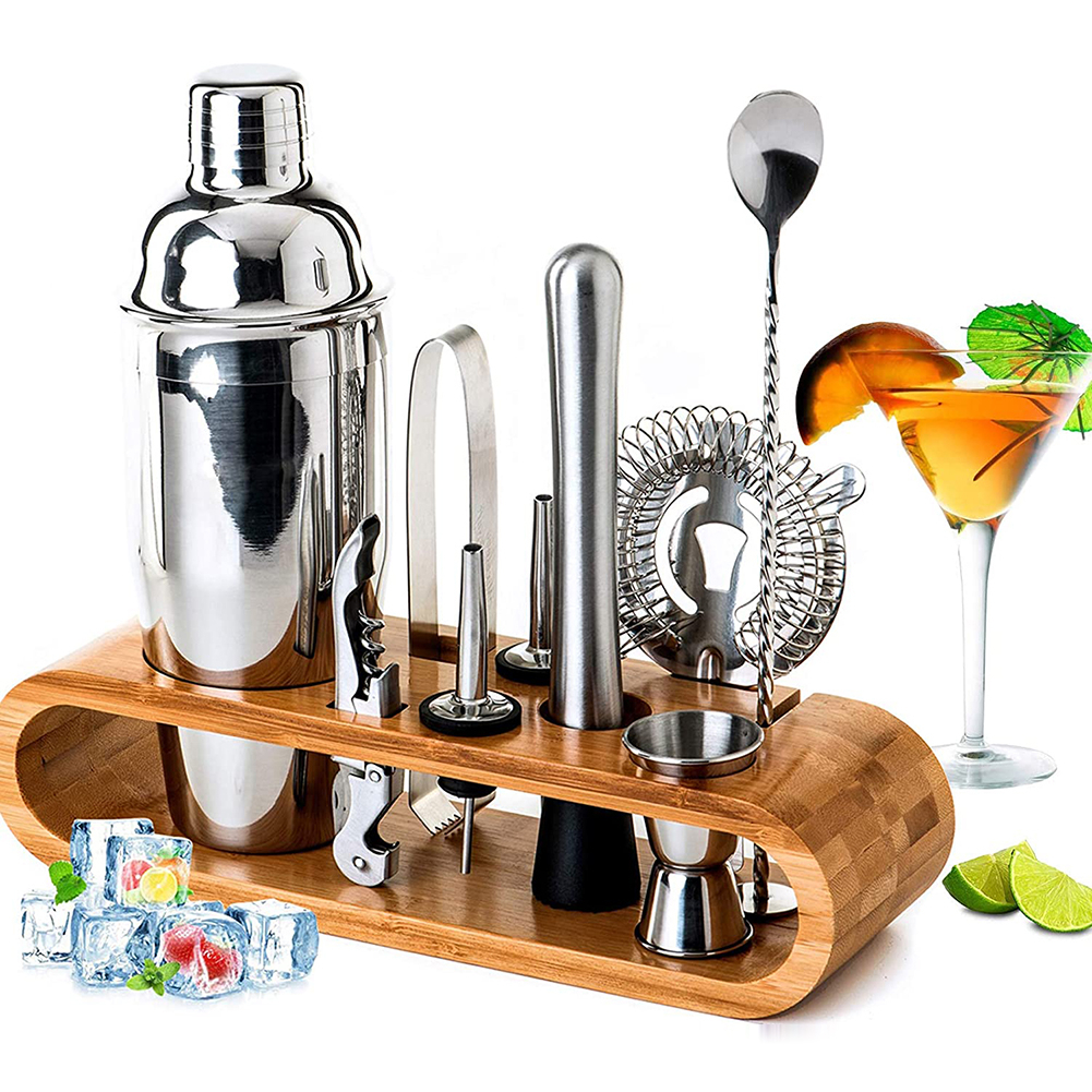 Glass Shaker Milk Tea Drink Mixer Cocktail Stainless Steel Set 350/550 ...