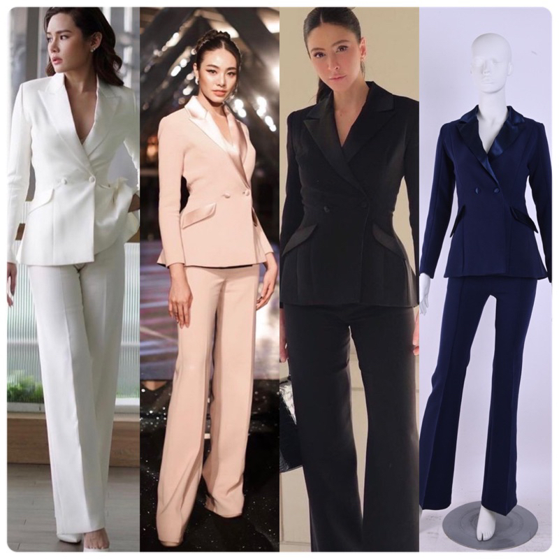 soju Black Suit White Navy Blue Pink Peach Rose Gold | Shopee Malaysia