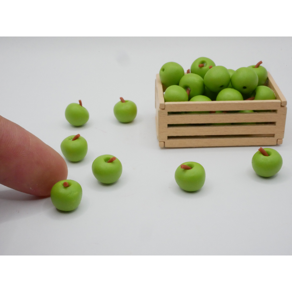 Mini Green Apples Clay Fruits Tiny Vegetables | Shopee Malaysia