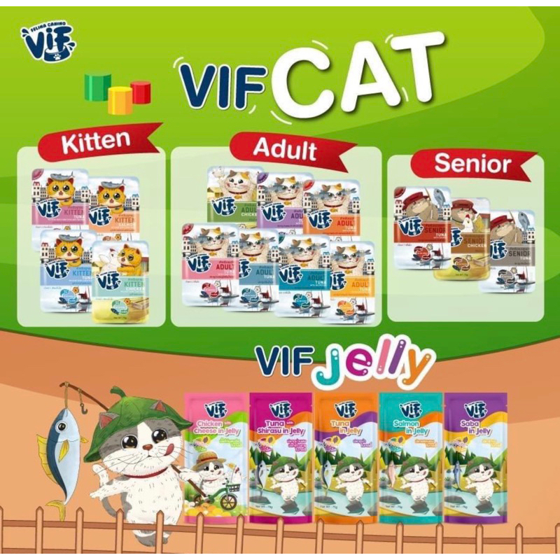 vif Cat Wet Food (12sachets) | Shopee Malaysia