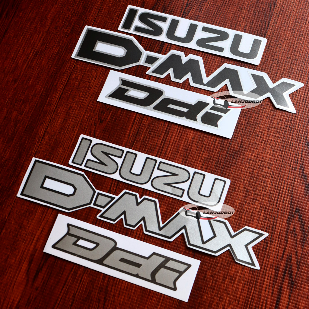 3pcs Sticker Set Isuzu D-MAX Ddi Rear Tailgate For All New 2012-2018 ...
