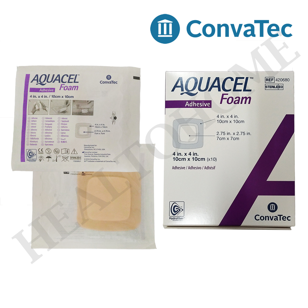 Aquacel Foam Adhesive Pressure Wound Patch 10x10 Cm (1 Pad) | Shopee ...