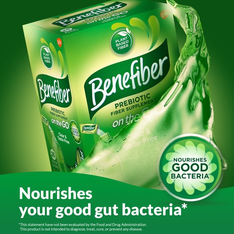 Prebiotic Benefiber On The Go Fiber Powder Unflavored 3.92 Oz 28 Ct ...