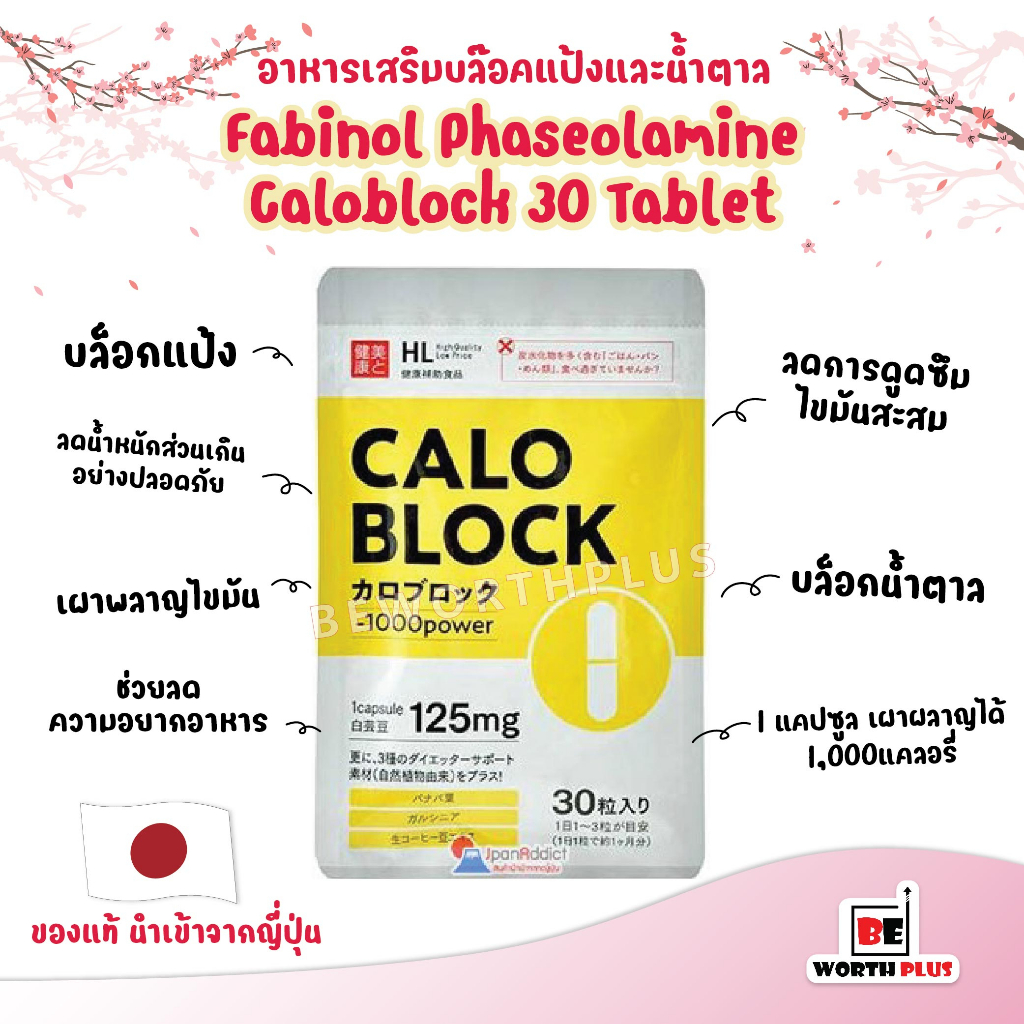 Fabinol Phaseolamine Caloblock 125mg 30 Tablet Calo block [30 Tablets ...
