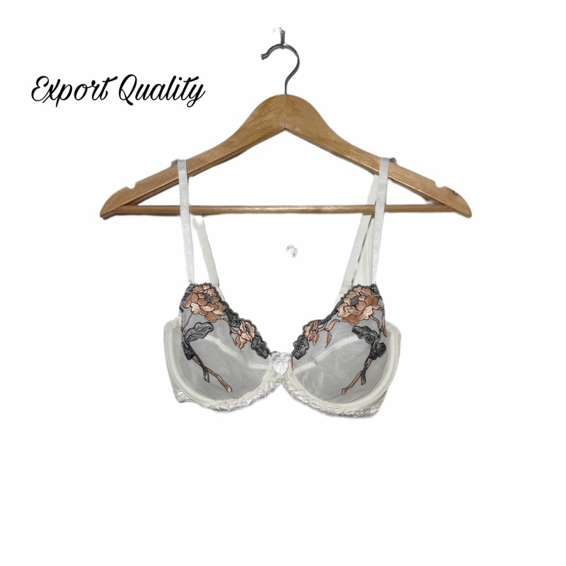 Tight Lace See-Through Bra White Bras B70 B75 B80 B85 C70 C75 C80 C85 | Shopee Malaysia