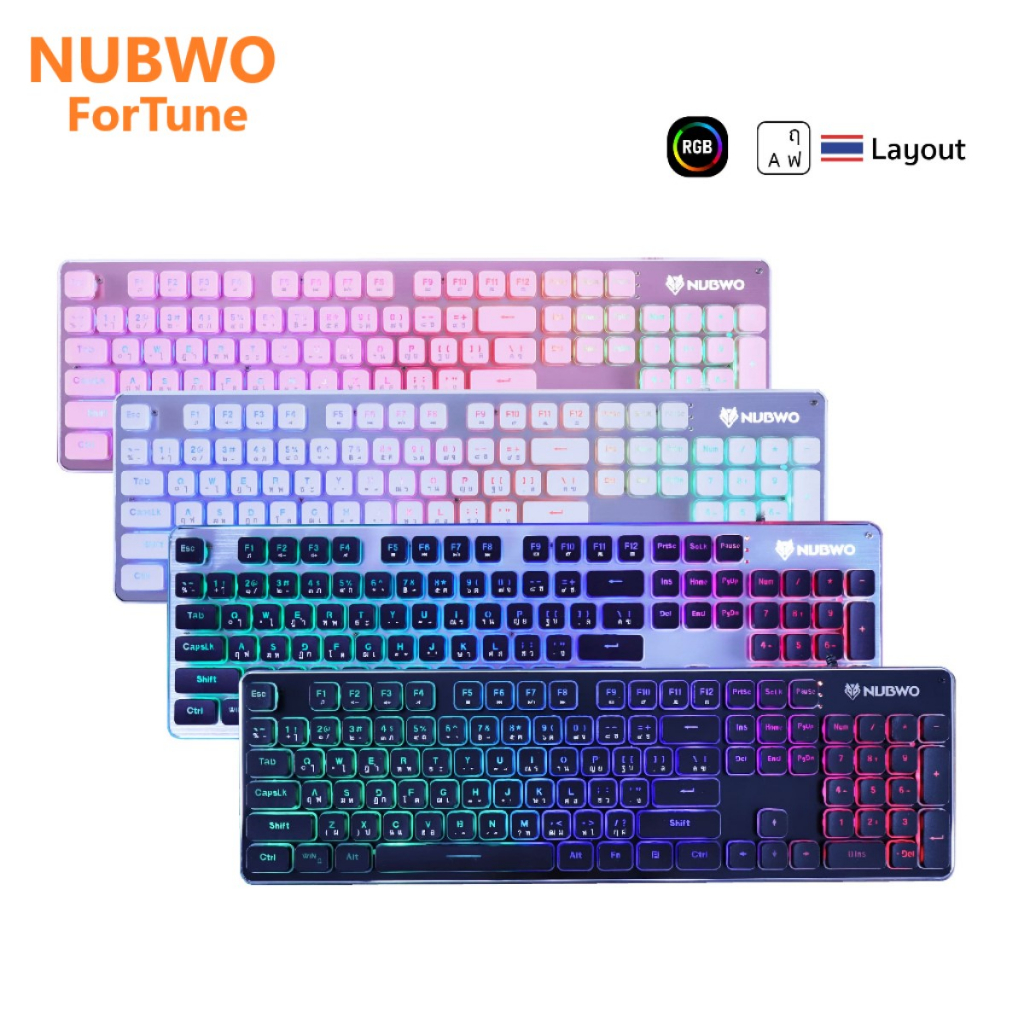 Nubwo NK-32 Fortune Gaming Keyboard | Shopee Malaysia