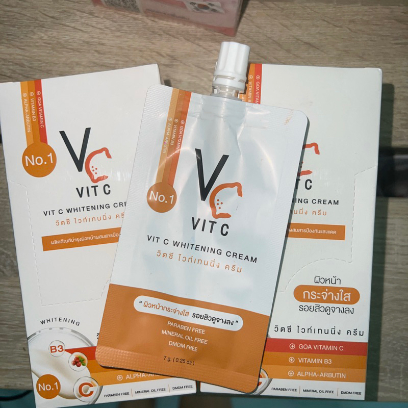 VC. Vit C Whitening Cream (7 Gx 10 Sachets) | Shopee Malaysia