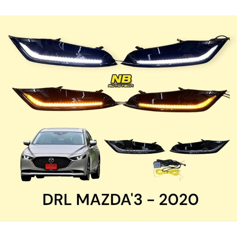 DRL MAZDA3 LED 2020 2021 2022 2023 With Turn Signal Delight Lamp Mazda Fog | Shopee Malaysia