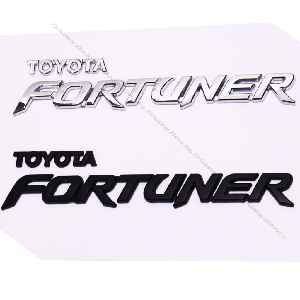 Toyota Fortuner Logo Attached To The Rear Hood For 2005 And Up ...