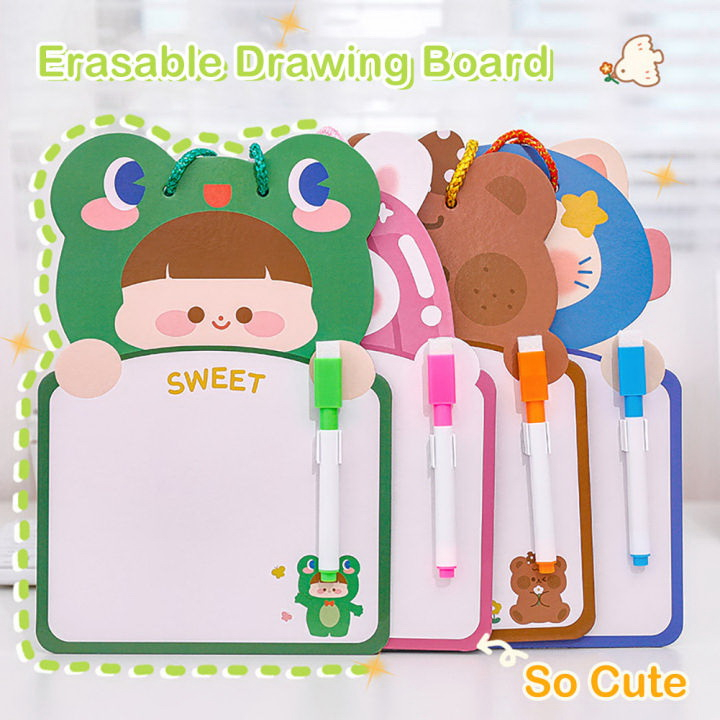 Cartoon White Board Kids Whiteboard Sheet Drawing Writing Developmental ...