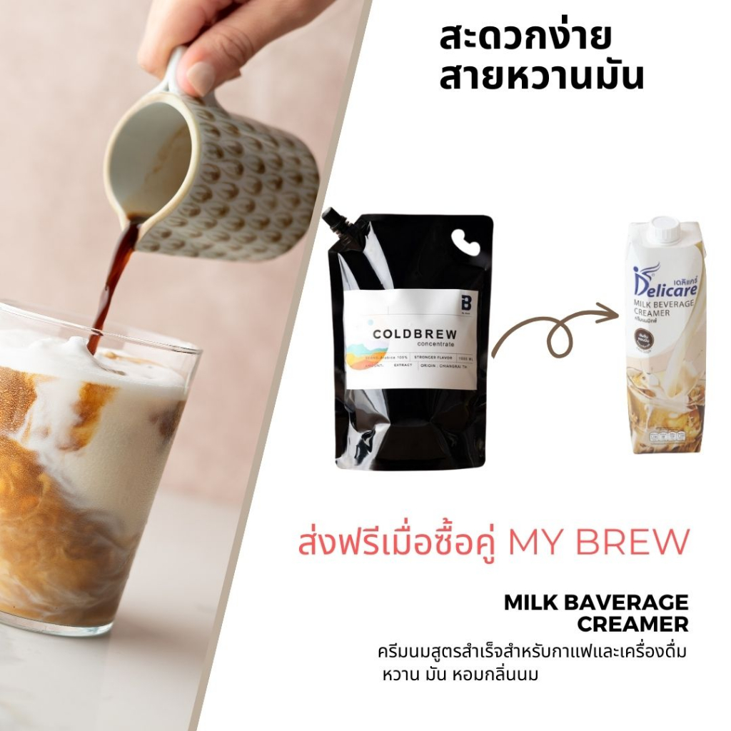Organize!! Value Pack Cold Brew Coffee 1 Liter + Delicare Instant Milk ...