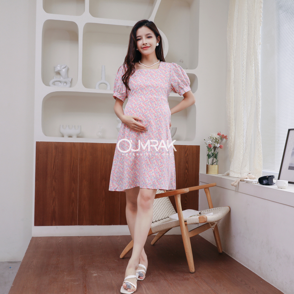 (No Iron Required + With Lining + Breastfeeding)Italian Silk Maternity ...