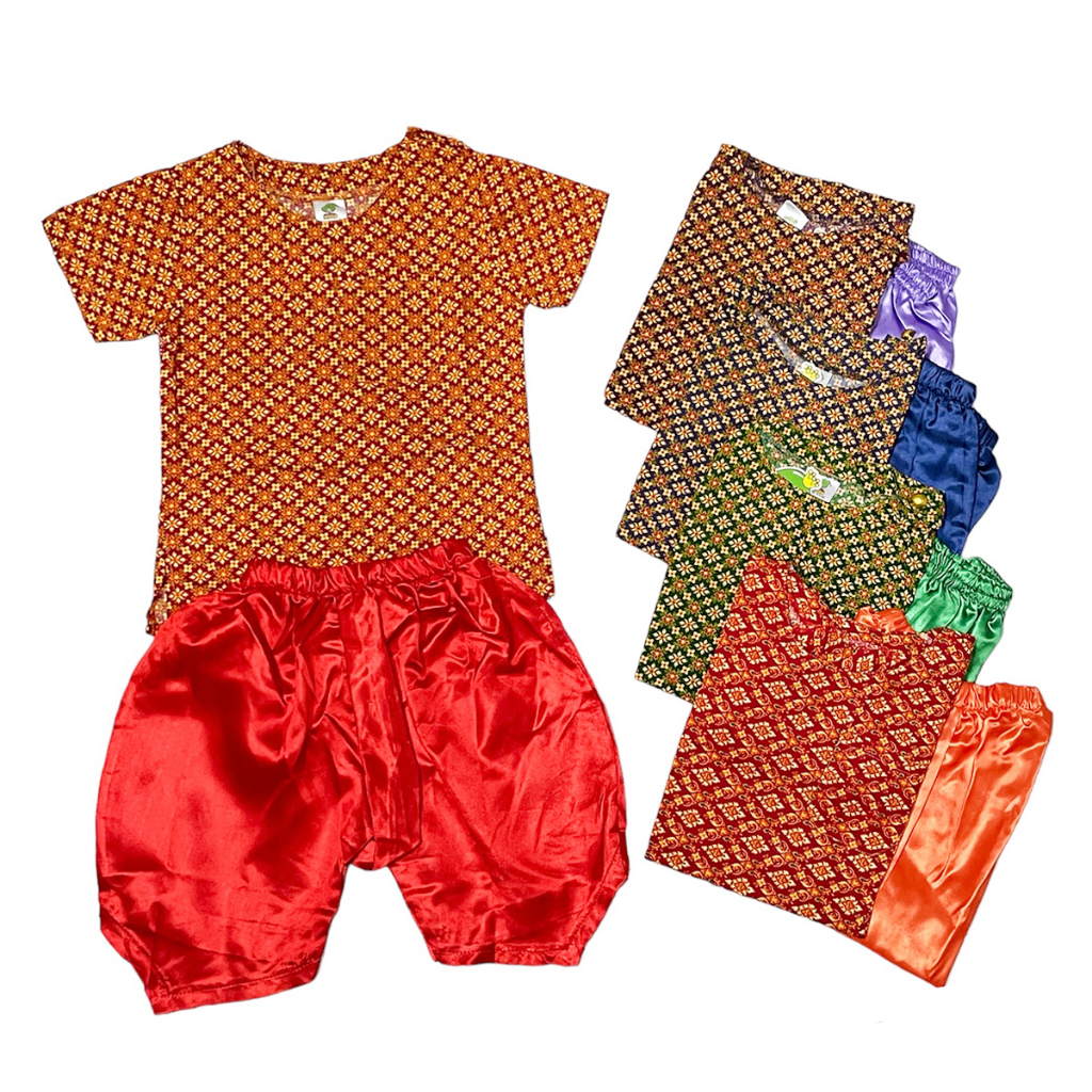 Thai Dress Boy Pattern Shirt Loong Cloth Silk Sold Separately There Are ...