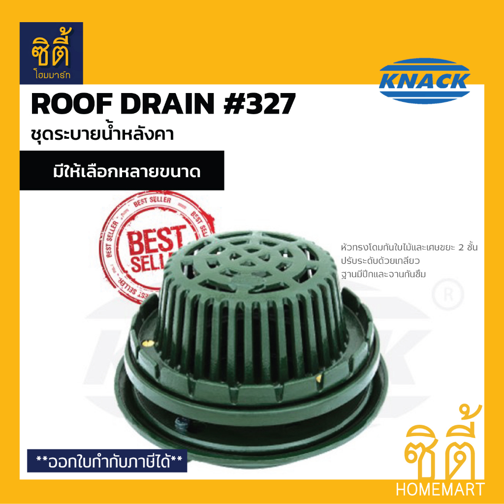 KNACK 327 Roof Drain Drainage Set Cast Iron Floor Rainfall Head 2" 2.5 ...