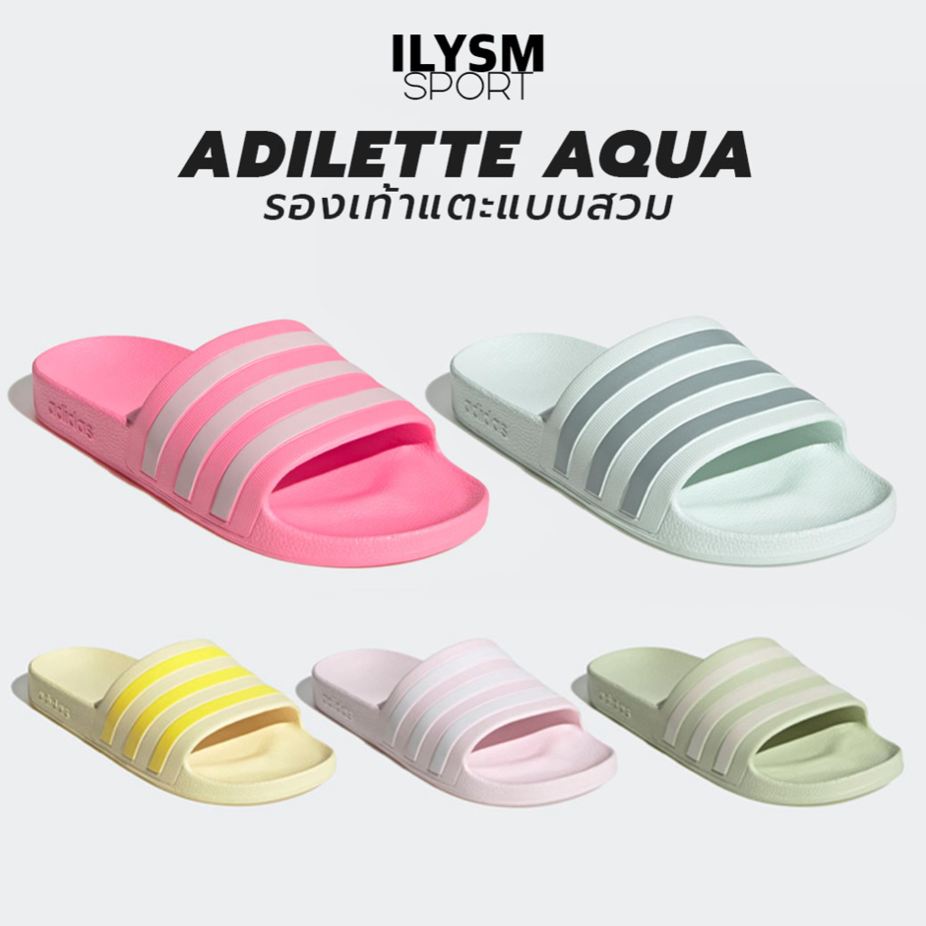 Adidas Adilette Aqua Sandals Genuine Copyright!! Slip On | Shopee Malaysia