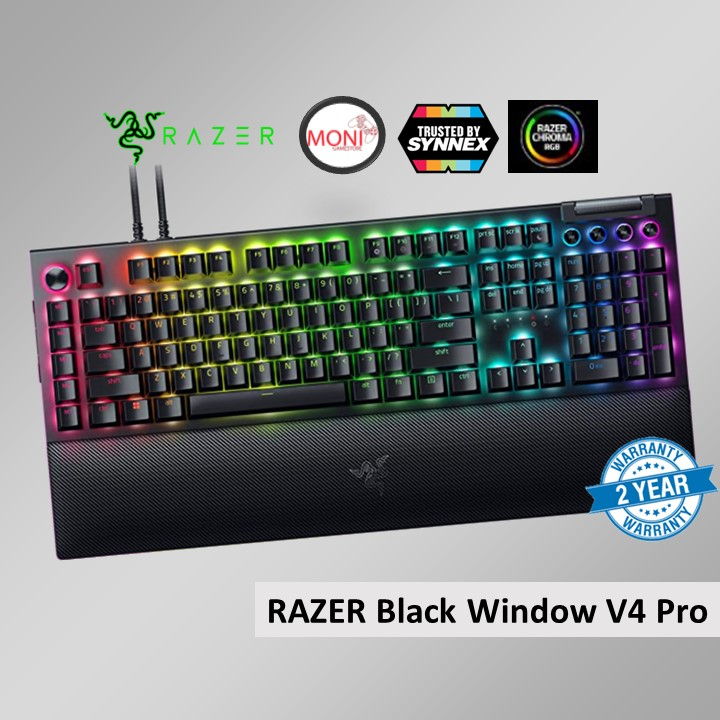 Razer Blackwindow V4 Pro mechanical gaming keyboard with Chroma RGB TH ...