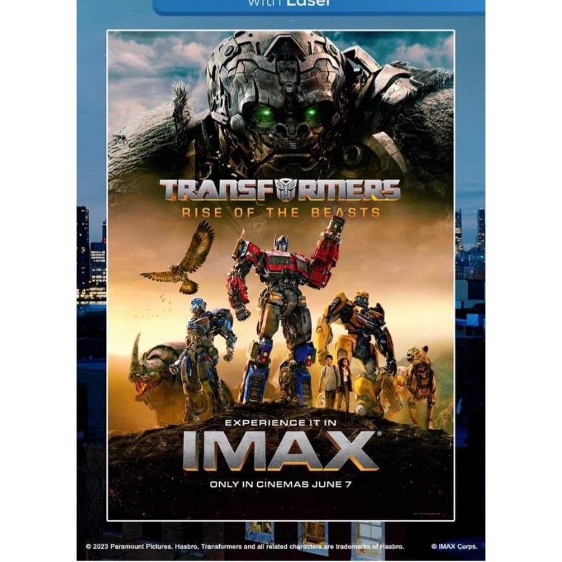 Transformers POSTER: Rise of The Beast POSTER IMAX/:Rise of The ...