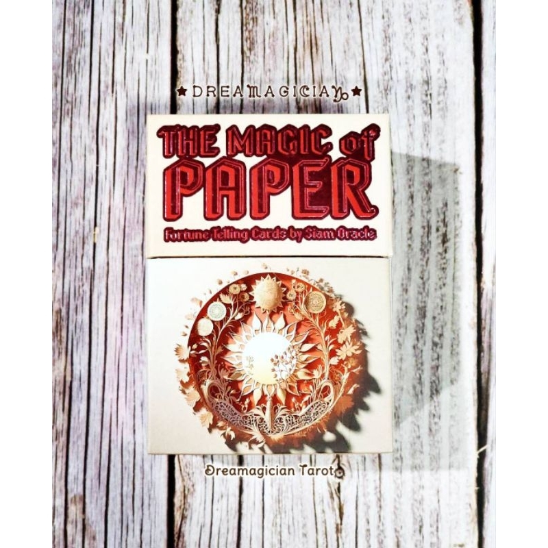 The Magic of Paper Authentic Oracle Cards Set Limited Pink Gold Edge ...