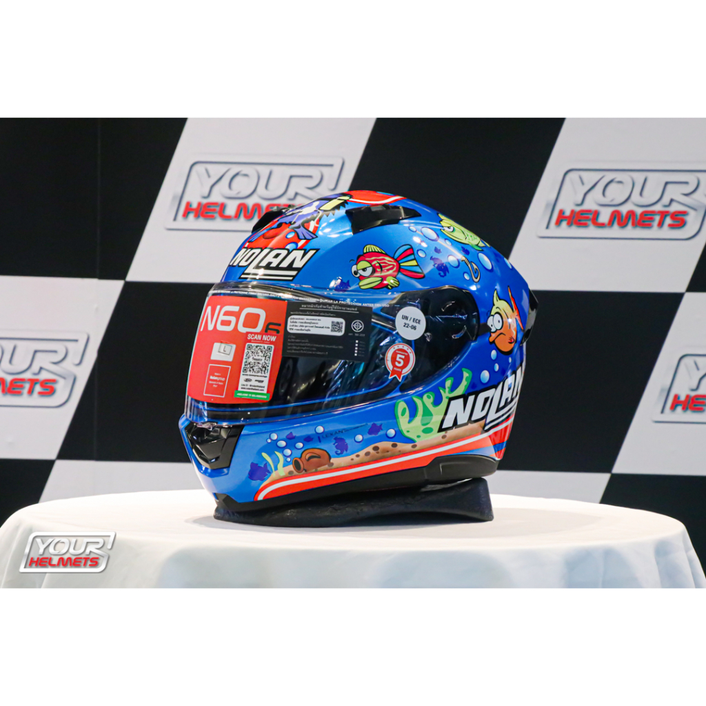 NOLAN Helmet Model N60-6 AQUARIUM METAL SAPPHIRE BLUE 051 // New ...