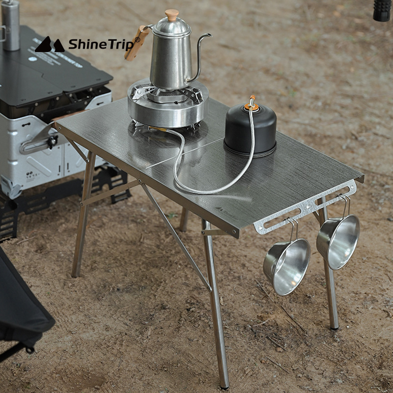 ShineTrip Stainless Steel Folding Table | Shopee Malaysia