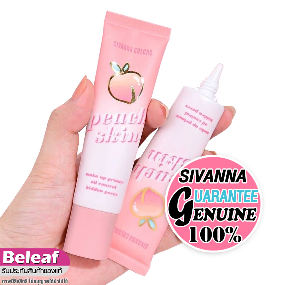 Sivanna Primer Cream Pre-Makeup Oil Control 35g HF5101 Colors Peach ...