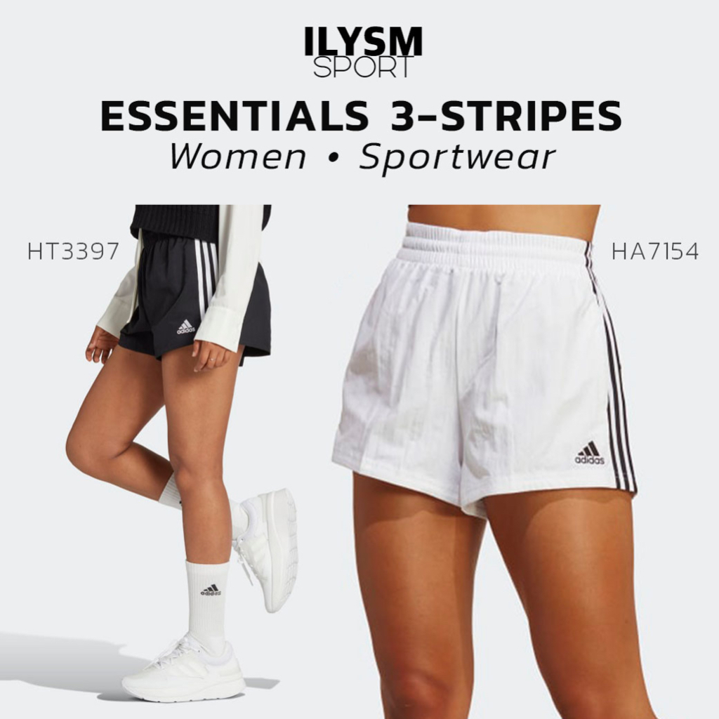 Adidas ESSENTIALS 3-STRIPES SHORTS (HA7154/HT3397) | Shopee Malaysia