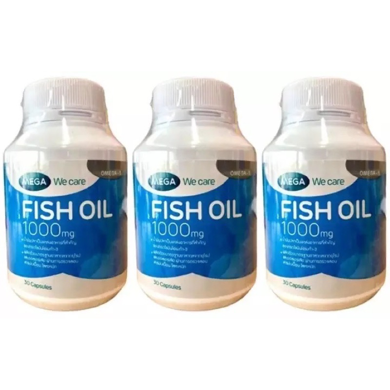Mega we care fish oil 1000mg 3 Bottles Each 30 Capsules | Shopee Malaysia