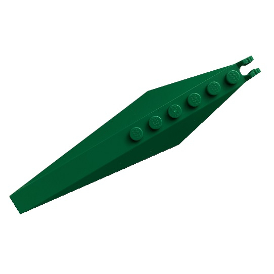 Lego Parts Part Hinge Plate 3 x 12 with Angled Side Extensions and ...