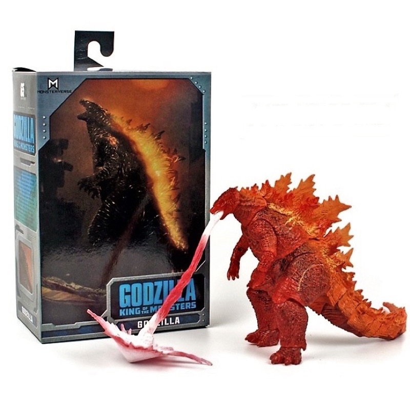 Godzilla NECA King of the Monsters Ver.Burning 2019 +Effect Fire Spray ...