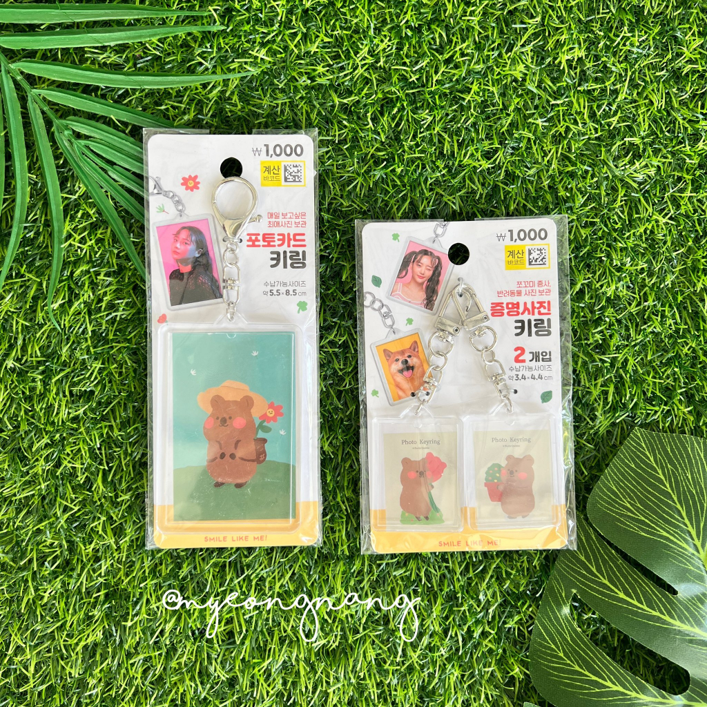 Daiso Keychain Insert ID Card Acrylic Frame | Shopee Malaysia