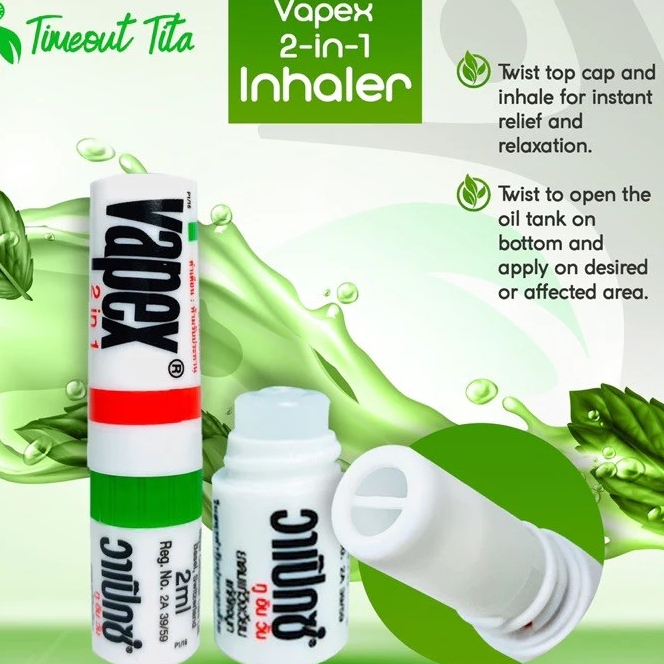 VAPEX 2-IN-1 Inhaler For Dizziness. Congestion. 2ml | Shopee Malaysia