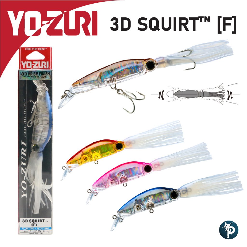 Yo Zuri 3d Squirt Bait Floating Shopee Malaysia 1232