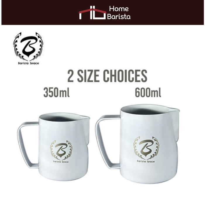 Home Barista Space-Milk Pitcher (Teflon White) | Shopee Malaysia