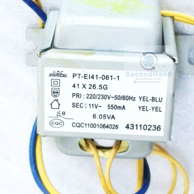 Transformer (Use With AIR Train)AC TRANE (PT-EI41-061-1)(550 mA)**Used ...