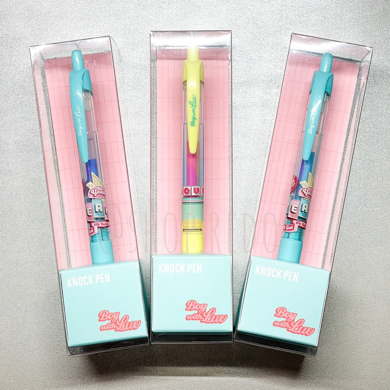 BTS Boy With Luv | Knock Pen Gradient Color From Pop-up. | Shopee Malaysia