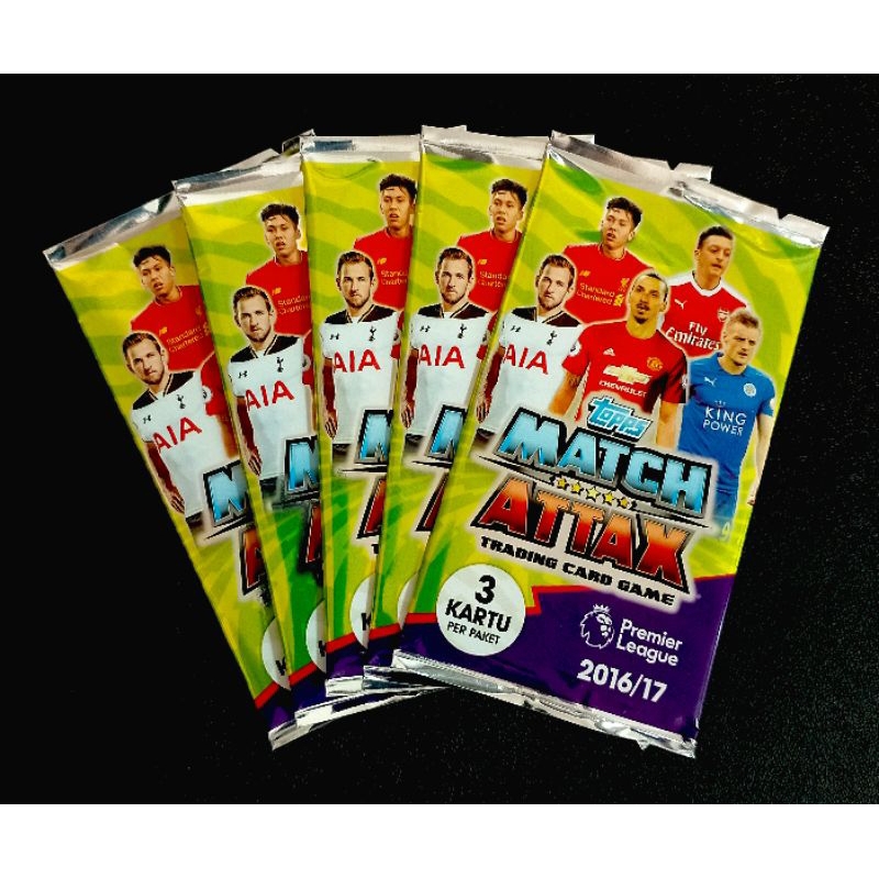 (Sealed Pack) MATCH Attack Football CARD Random Pack Season 2016/2017 ...