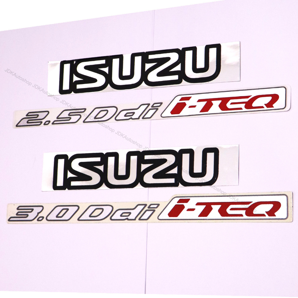 ISUZU 2.5 Ddi i-TEQ/3.0 Sticker Attached To The Rear Tailgate D-MAX ...