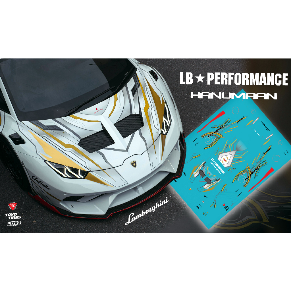 Decal Hanuman Lamborghini infinity liberty walk thailand lb 1/64 Water ...