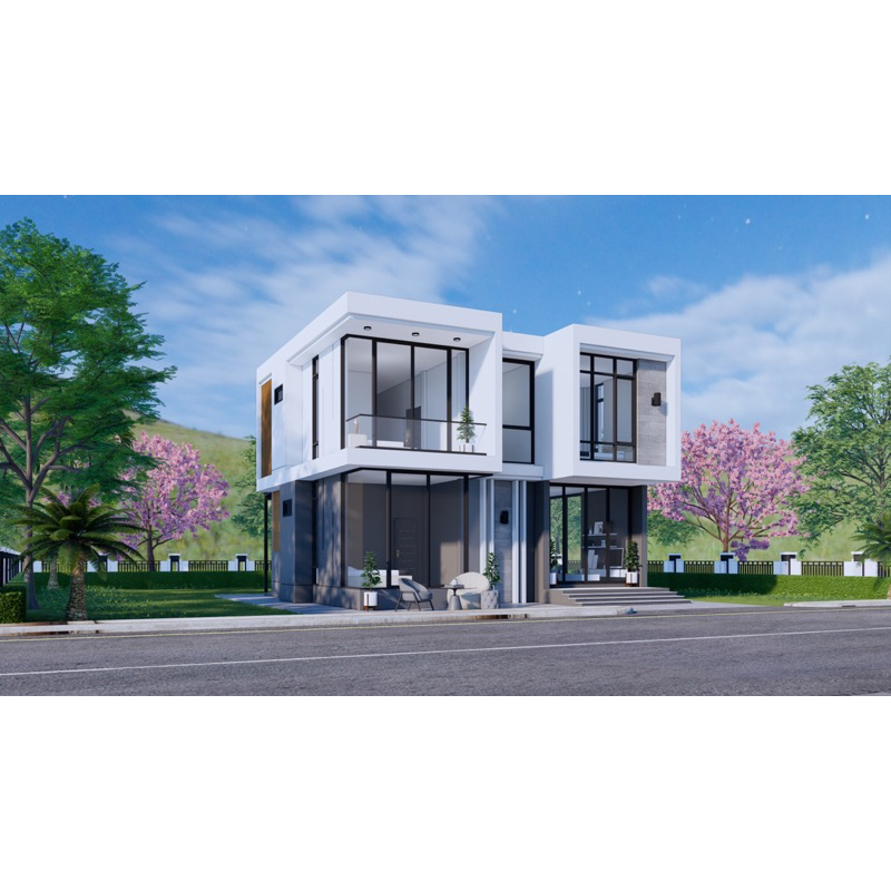 2-Storey House Design 4 Lying 3 Water Kitchen Dressing | Shopee Malaysia