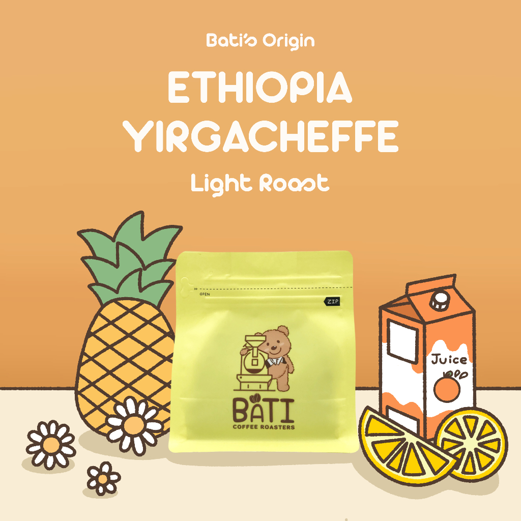 Bati Coffee Roasters Beans Light Roast-BATI'S ETHIOPIA YIRGACHEFFE G2 ...