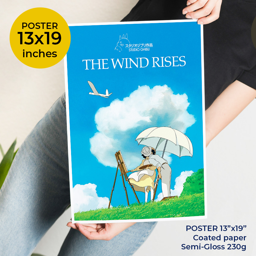 The Wind Rises Poster-Wings Of Dream Love Day/Studio Ghibli Cartoon ...