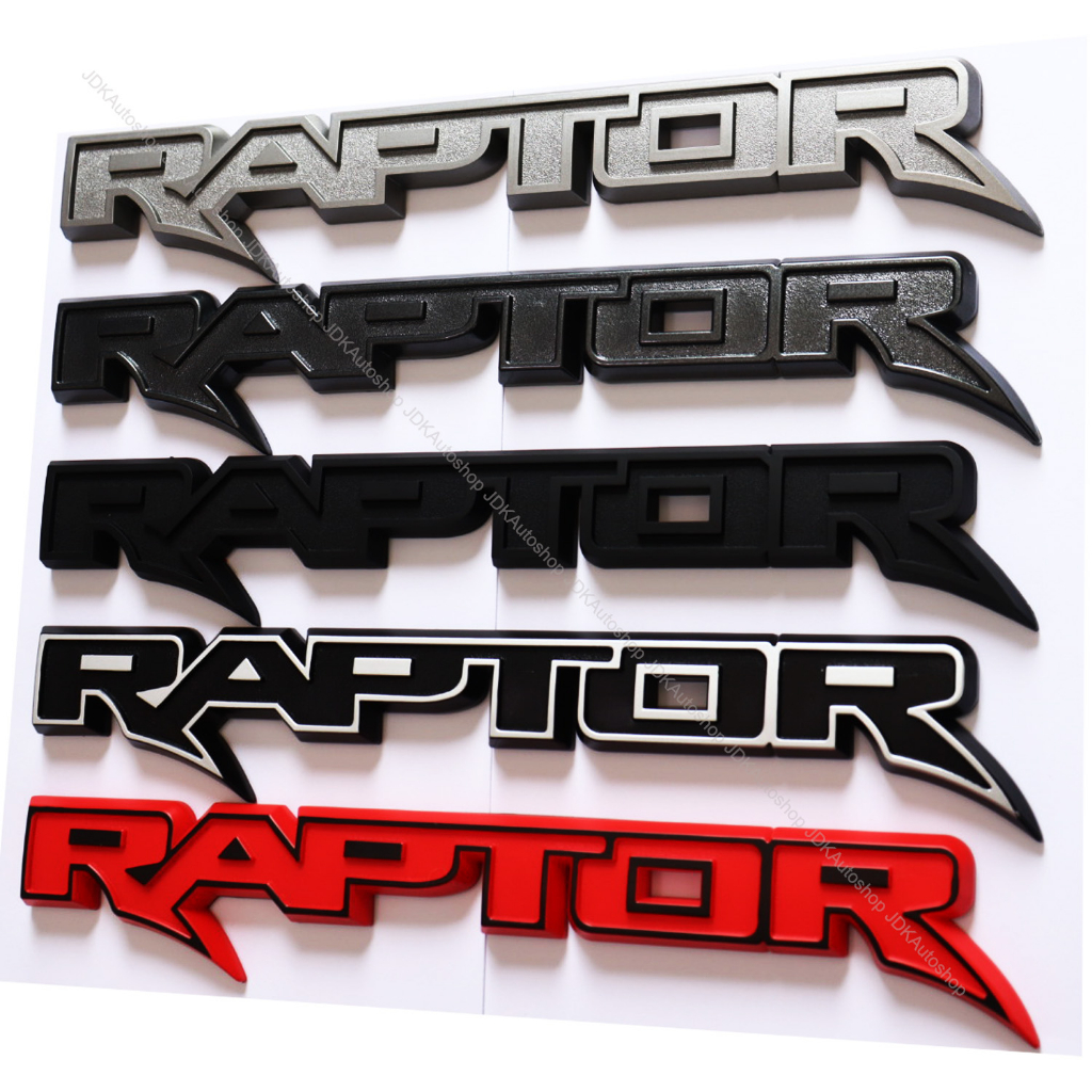 RAPTOR Logo Attached To The Trunk Lid Size 4 x 33 cm. For RANGER Ford ...