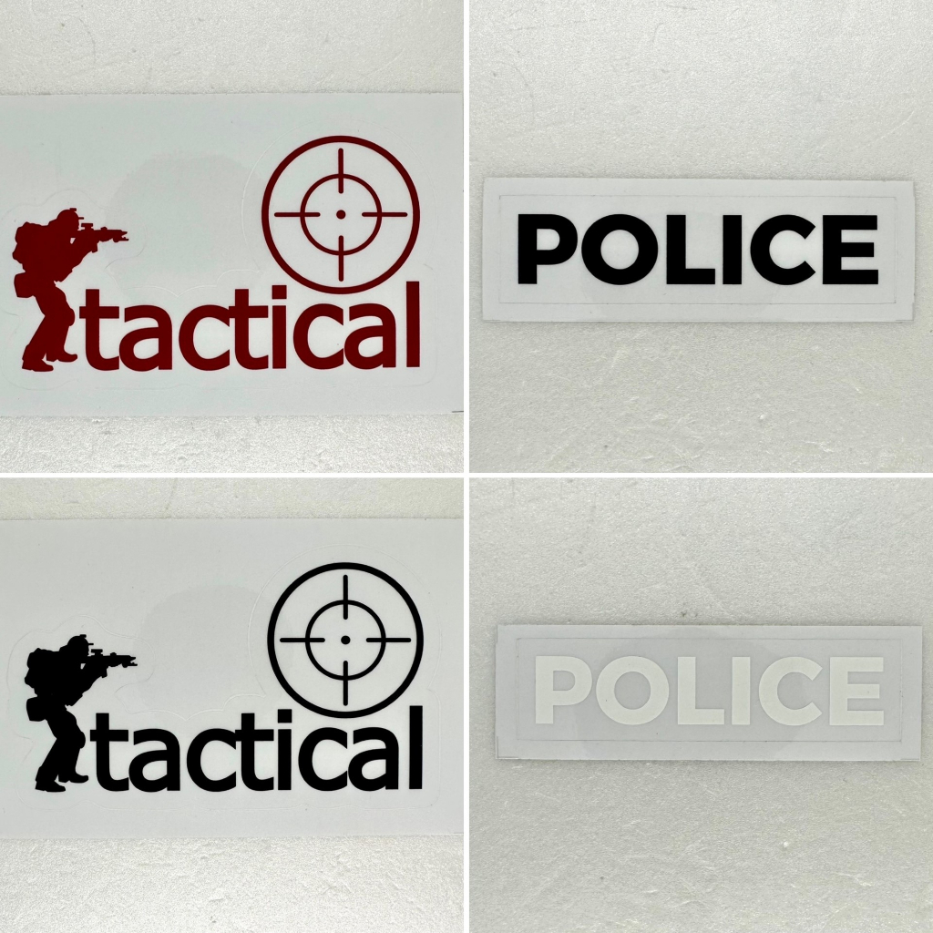 POLICE And tactical Sticker UV PVC Texture | Shopee Malaysia